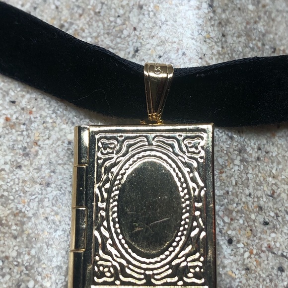 Nemesis Jewelry NYC | Jewelry | Vintage Book Locket Choker Gold Filled ...